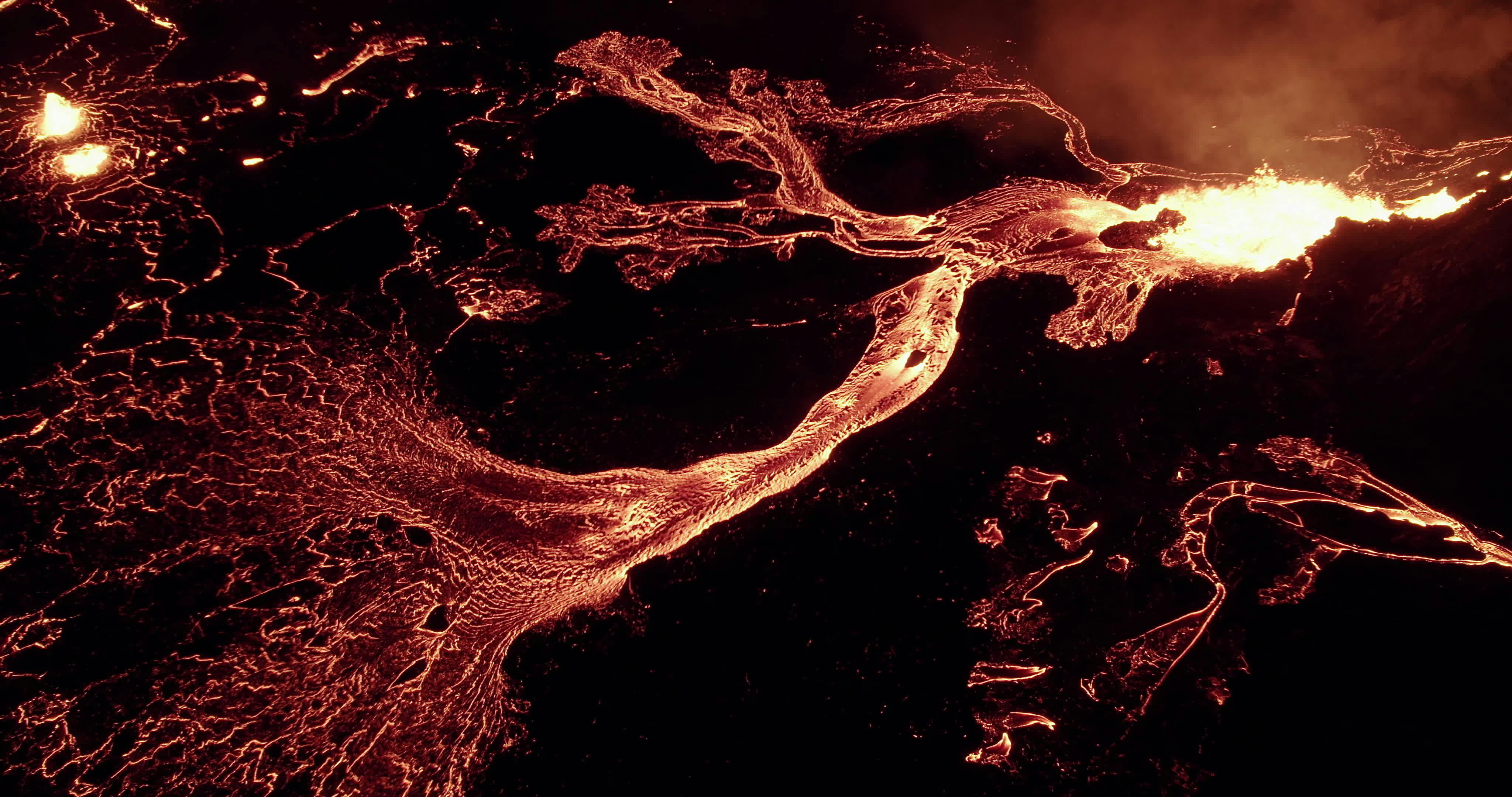 Discover volcano-eruption-at-night, a story-driven footage