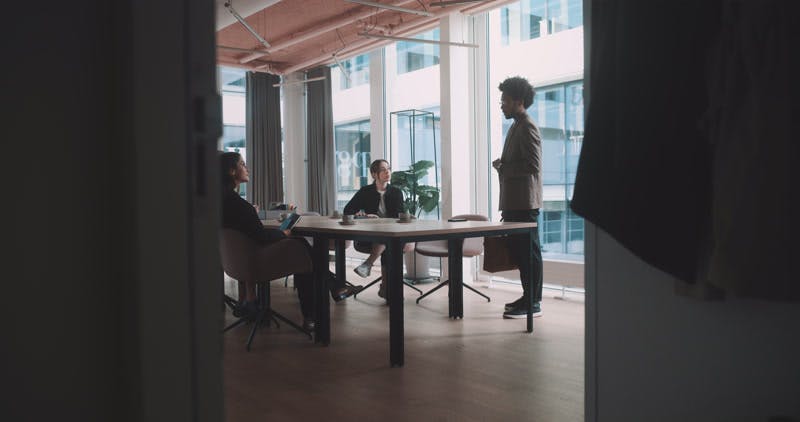 Meeting, Briefcase, Office, Meeting Room by Hans Peter Schepp – Stock ...